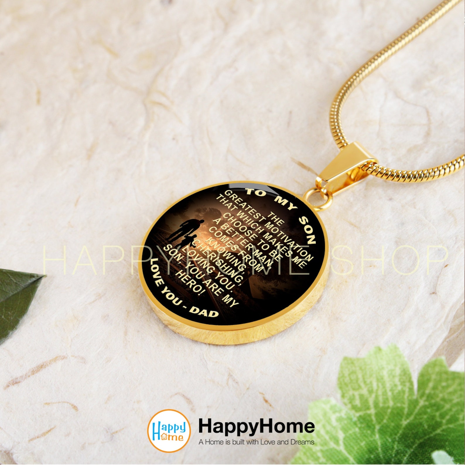 Father and Son Necklace Gift for Son From Dad to My Son You - Etsy