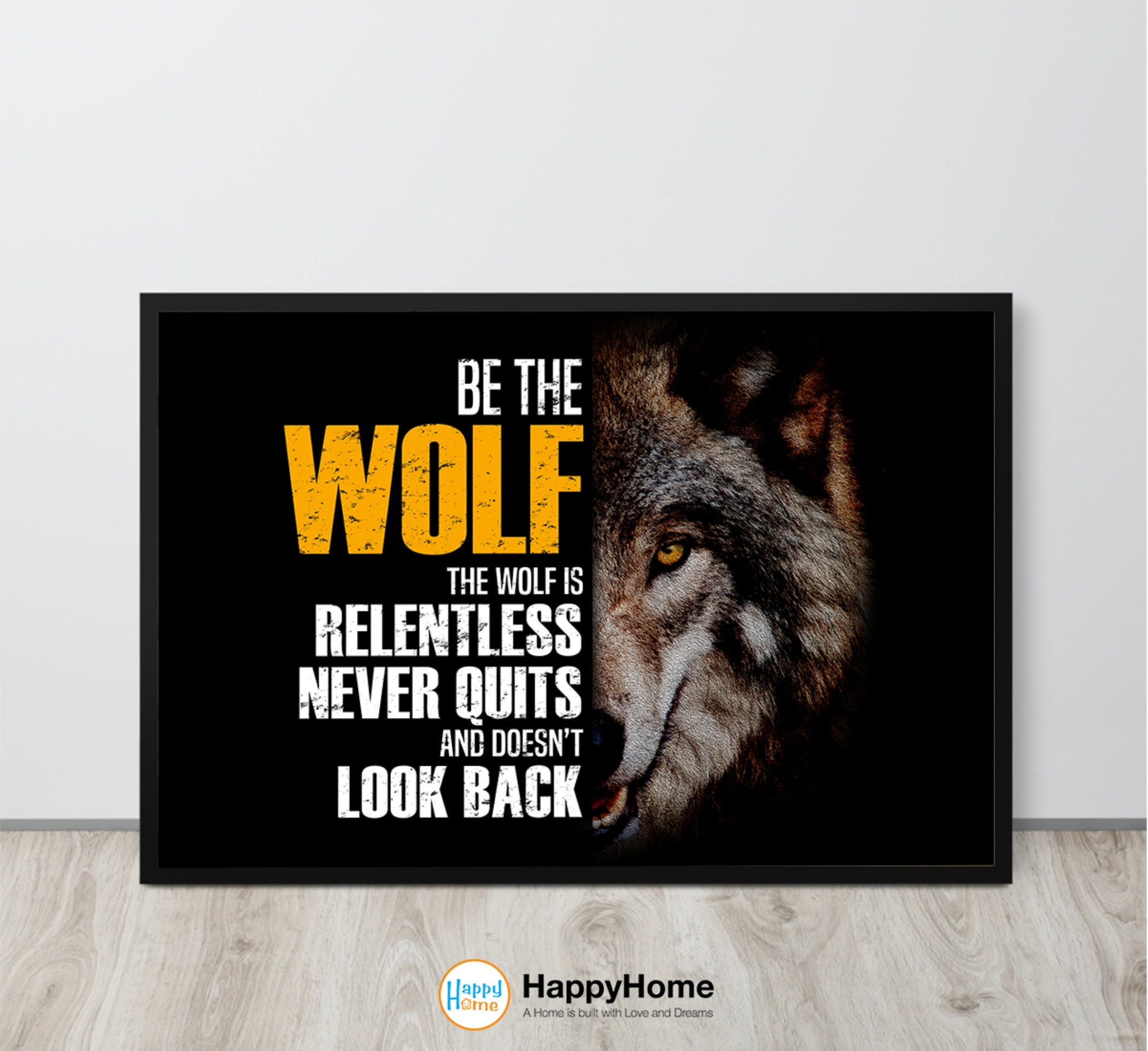 Be the Wolf Wall Art Motivational Inspirational Wall Art - Etsy