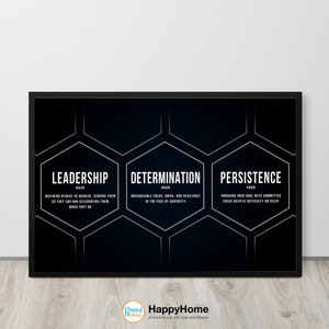 Leadership Determination Persistence Definition Motivational Poster ...