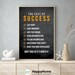 The Cost of Success Motivational Quotes Wall Art Canvas Inspirational ...