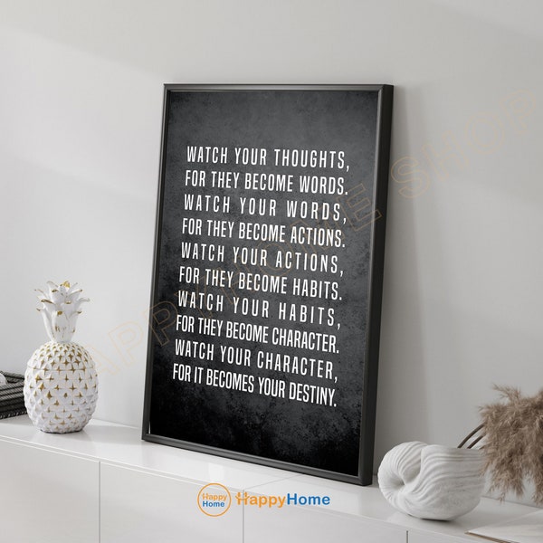 Watch Your Thoughts - Etsy