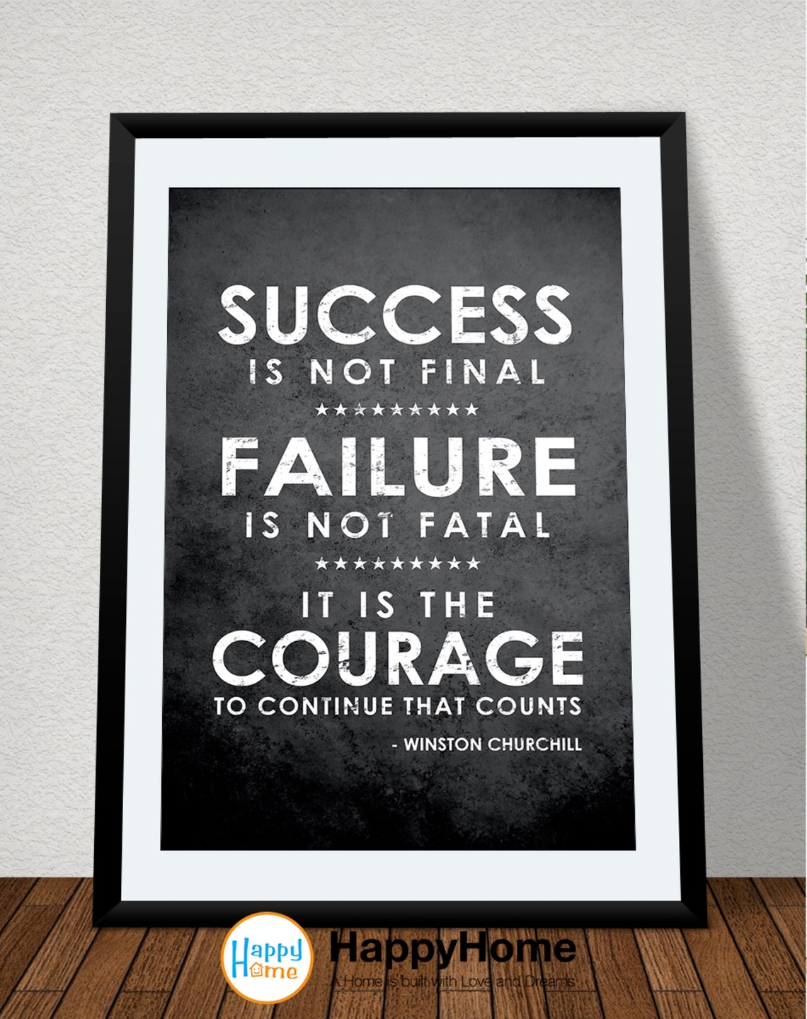 Success is Not Final Motivational Inspirational Quotes Wall - Etsy
