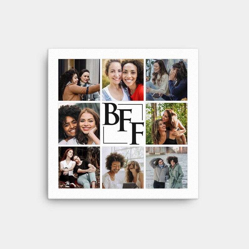 Personalized Bestie Collage Photo Poster Gift for Best Friends - Etsy