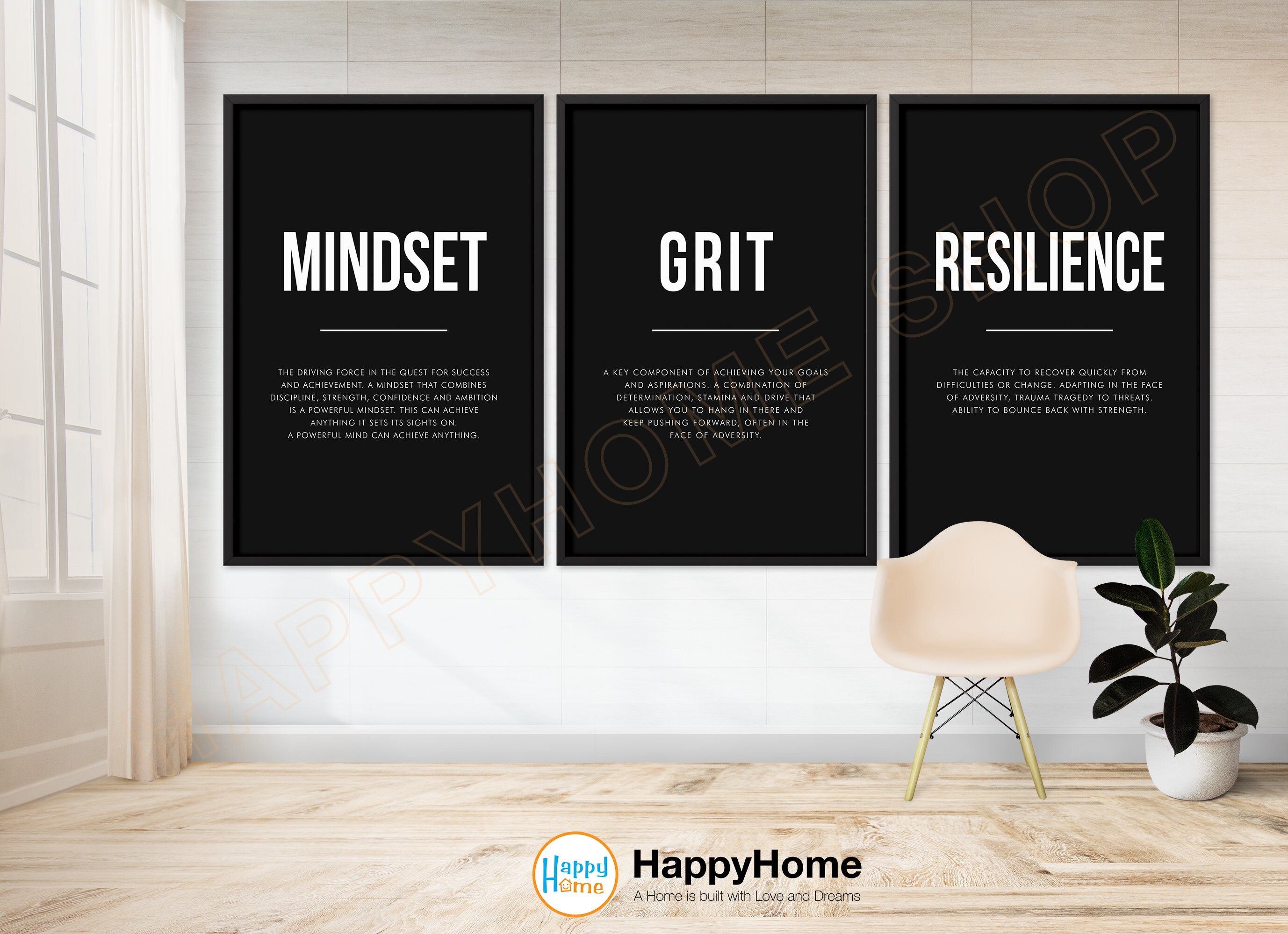Mindset Grit Resilience Definition Motivational Quotes - Etsy