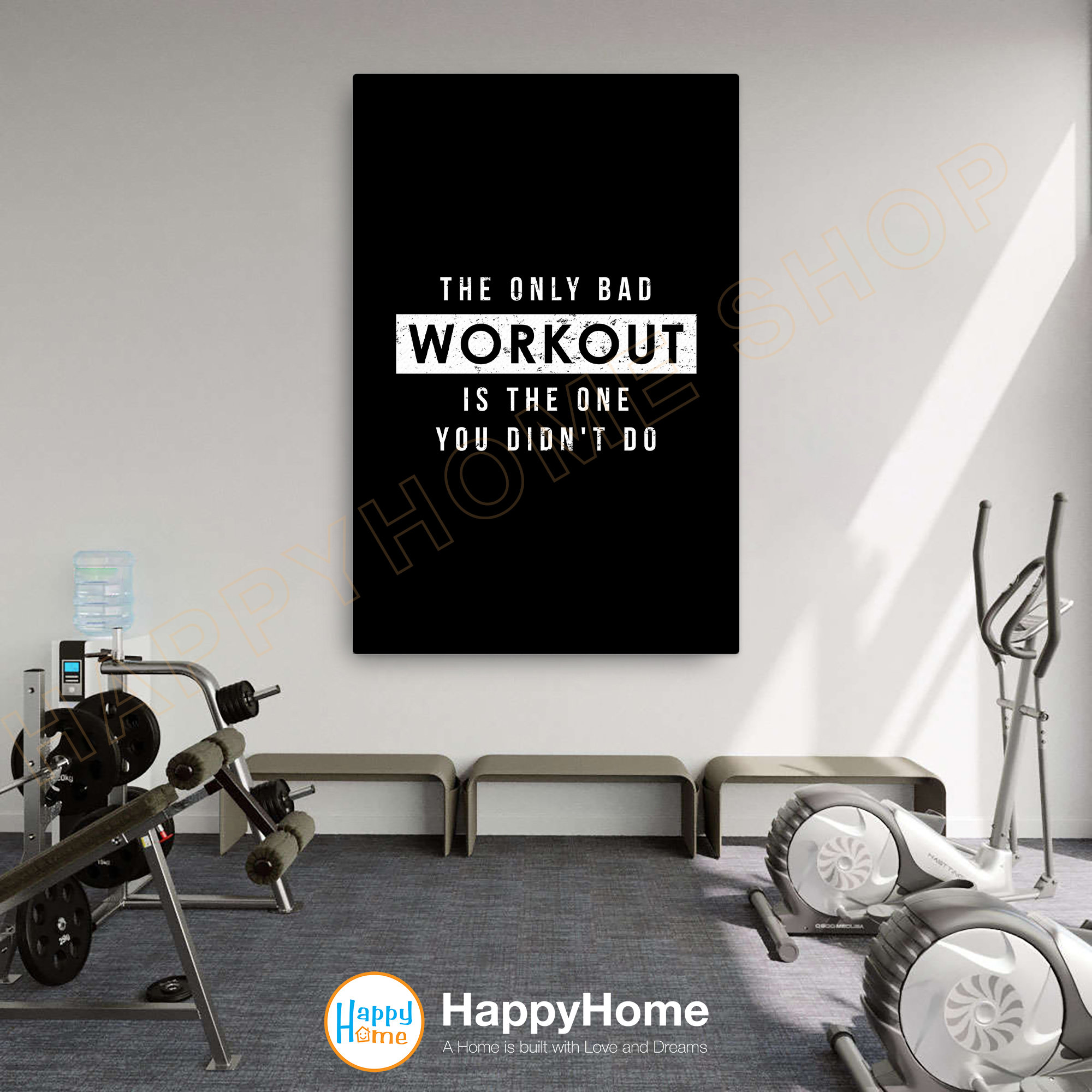 The Only Bad Workout is the One You Didn't Do Home Gym - Etsy