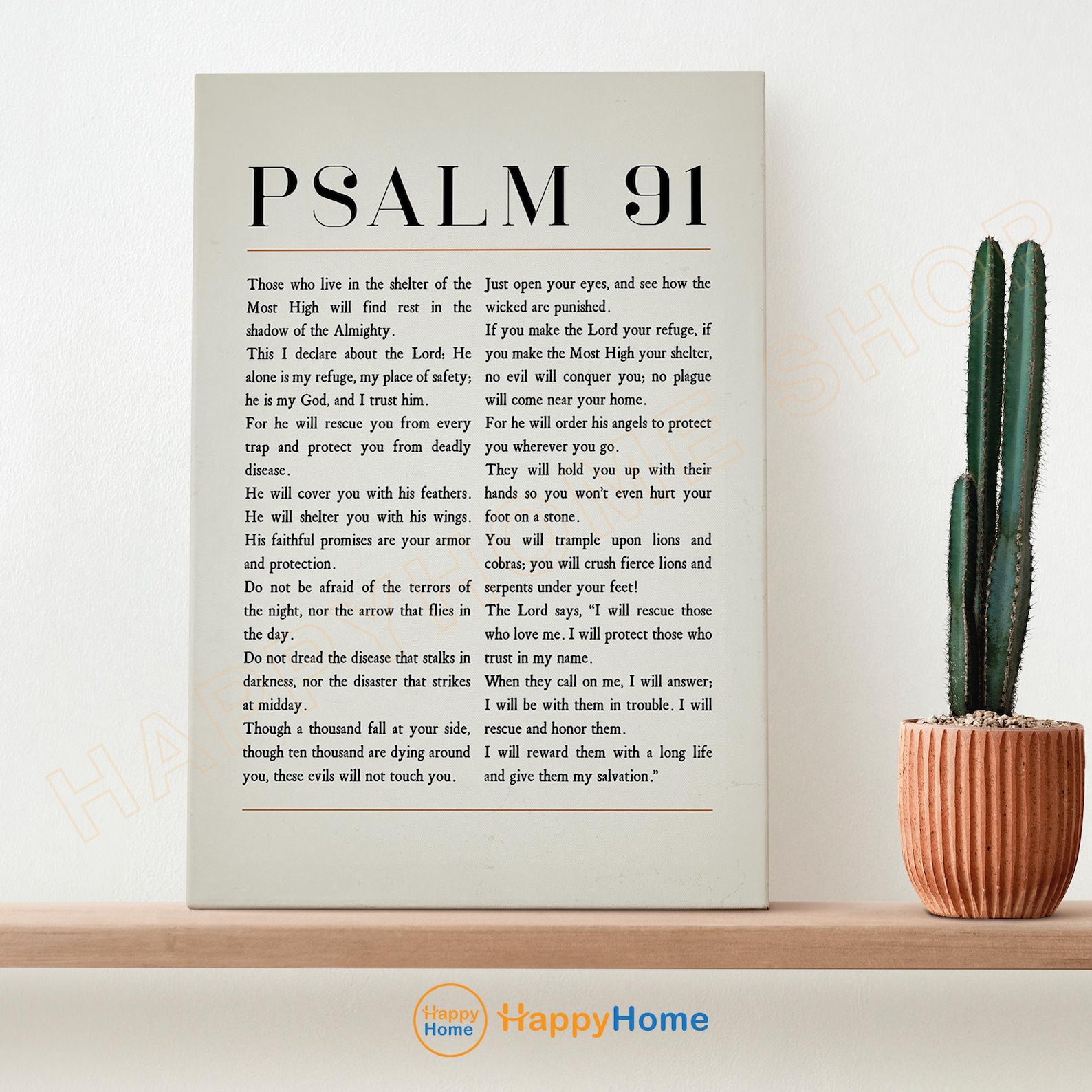 Psalm 91 NLT Bible Verse Wall Art He Who Dwells in the Shelter ...