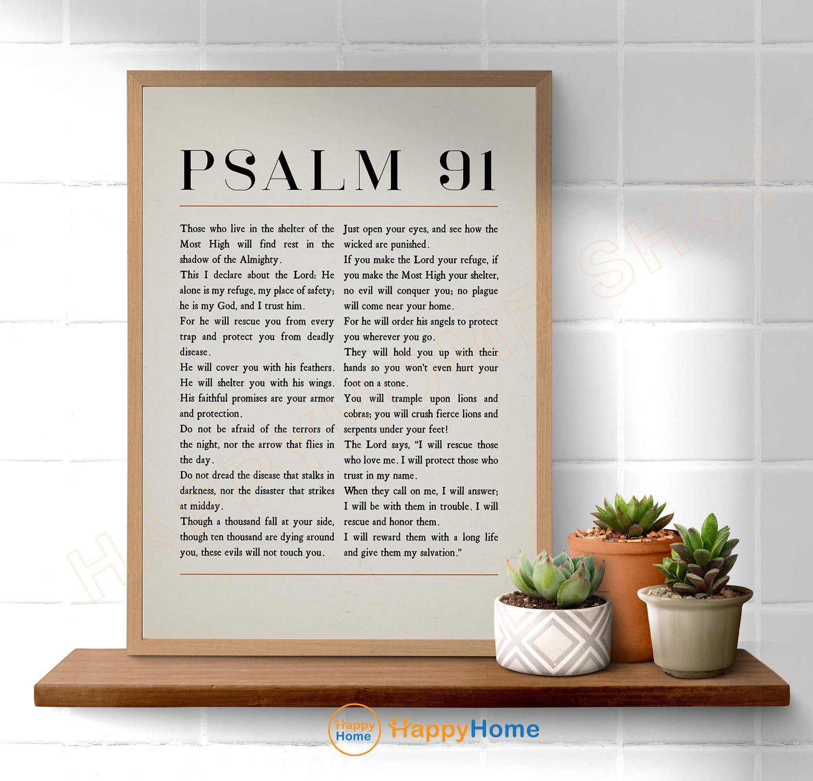 Psalm 91 NLT Bible Verse Wall Art He Who Dwells in the Shelter ...