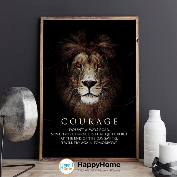 Courage Poster - Etsy