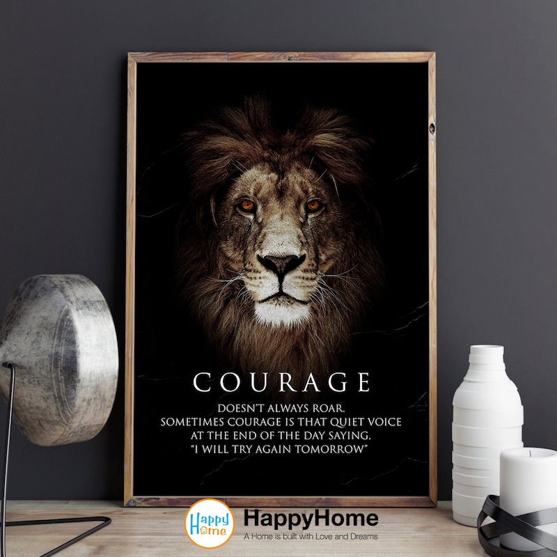 Courage Poster - Etsy