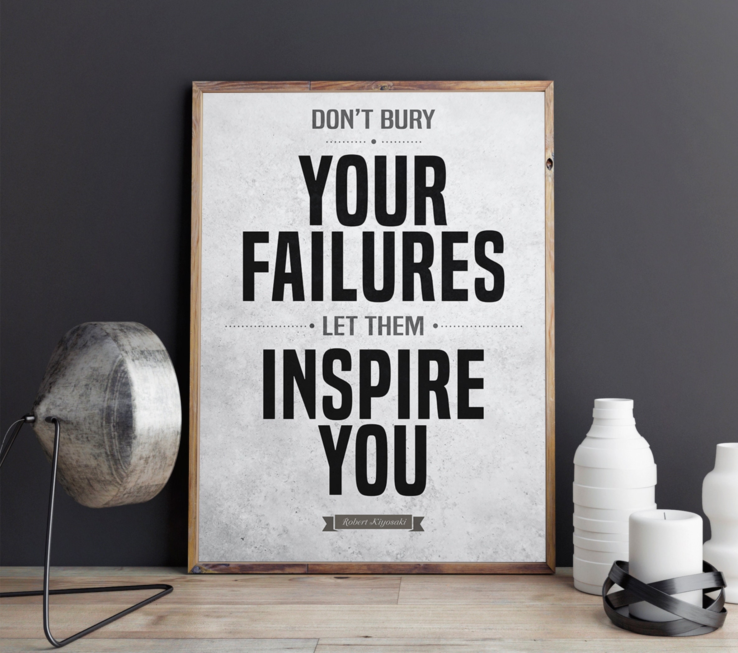 Motivational Inspirational Quotes Poster Don't Bury Your | Etsy