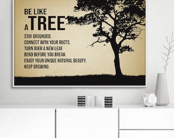 Like a Tree Poster - Etsy