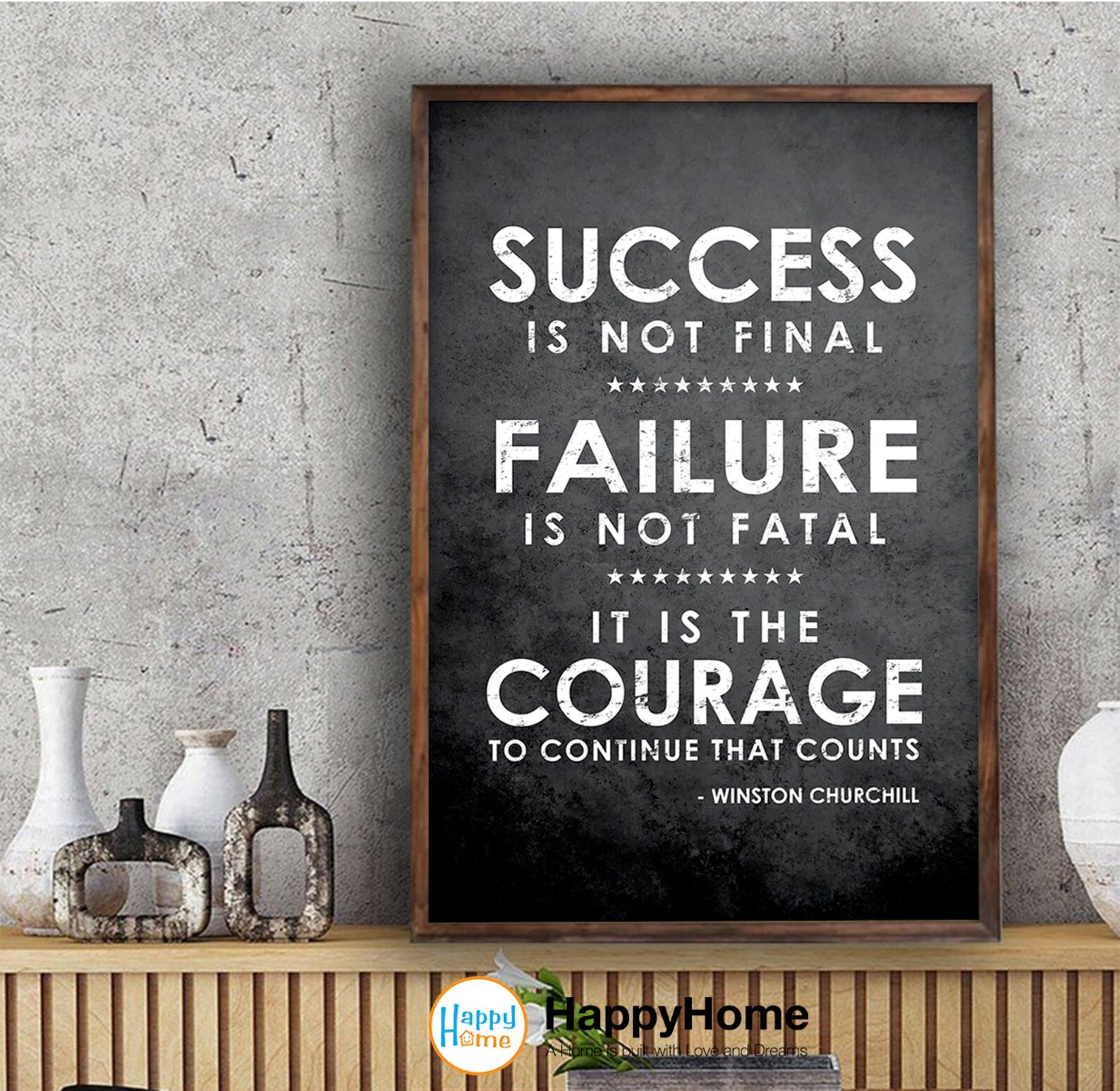Success is Not Final Motivational Inspirational Quotes Wall - Etsy