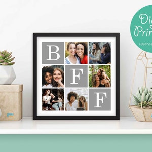 DIGITAL Printable Personalized Bestie Collage Photo Gift for Best ...
