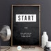 Start Definition Poster Motivational Wall Art Inspirational Wall Art ...