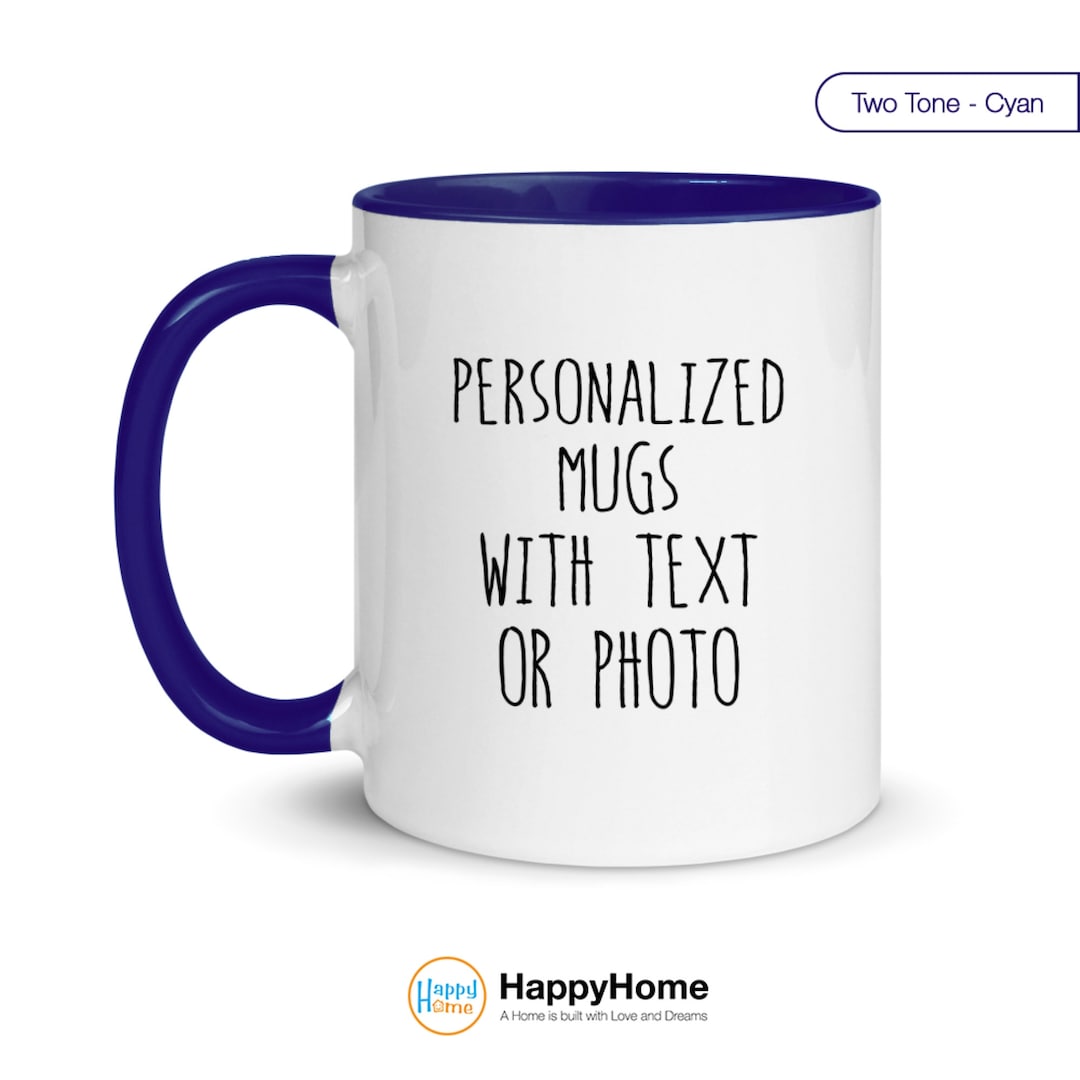 Personalized Accent Coffee Mug Design Your Own Mug Custom Name Mug ...