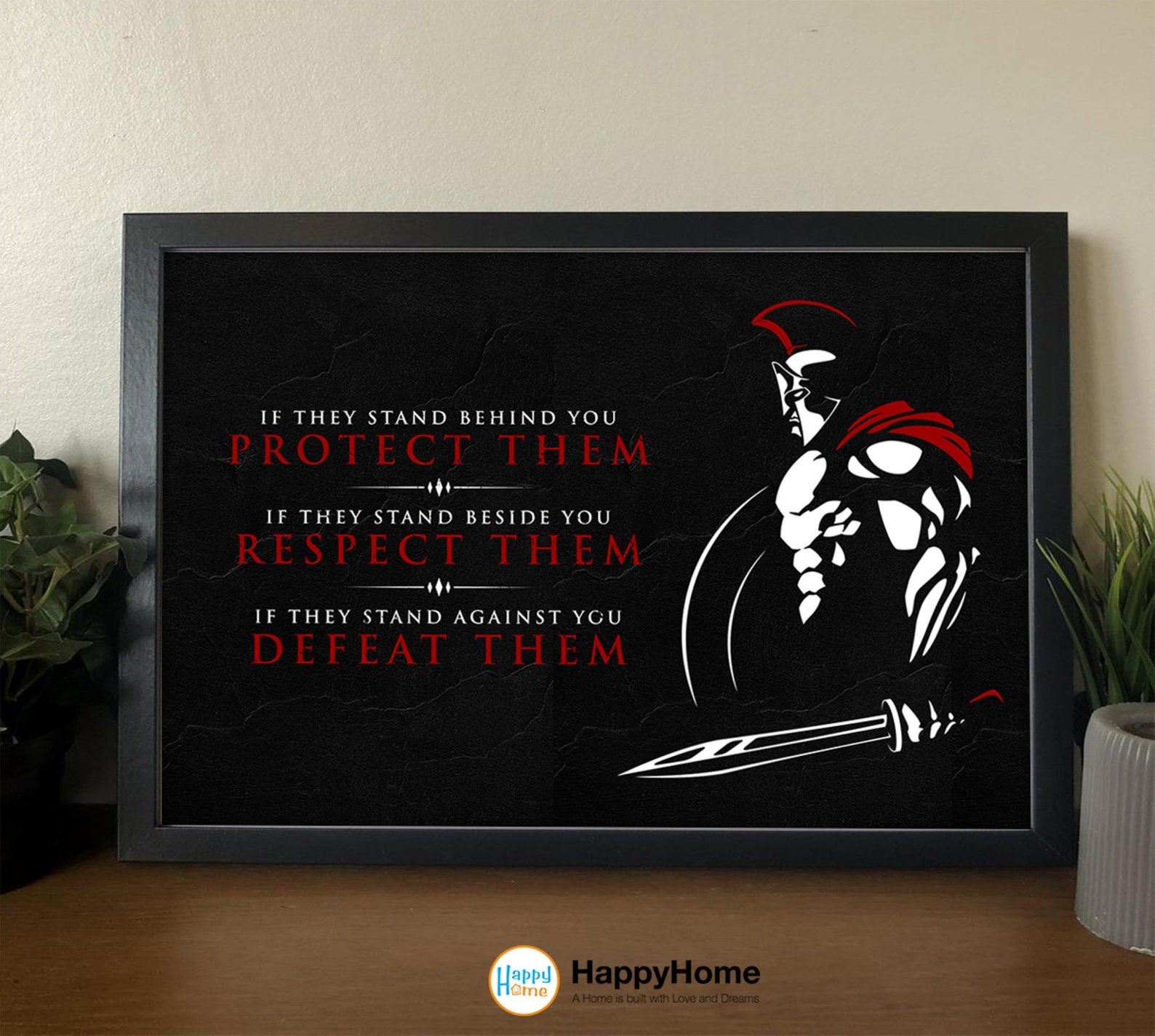 Spartan Warrior Poster Motivational Inspirational Quotes - Etsy