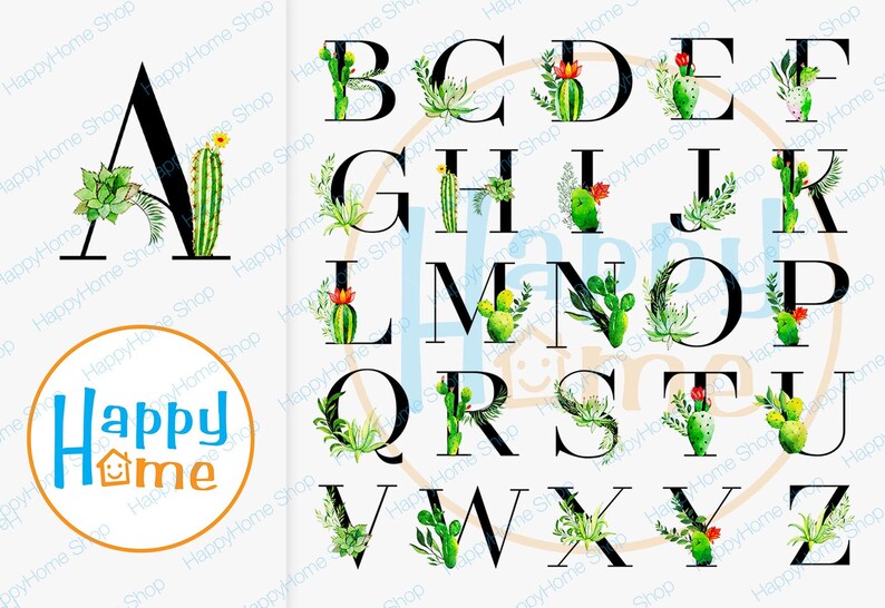 DIGITAL Printable Personalized Wall Art | Custom Initial Poster ...