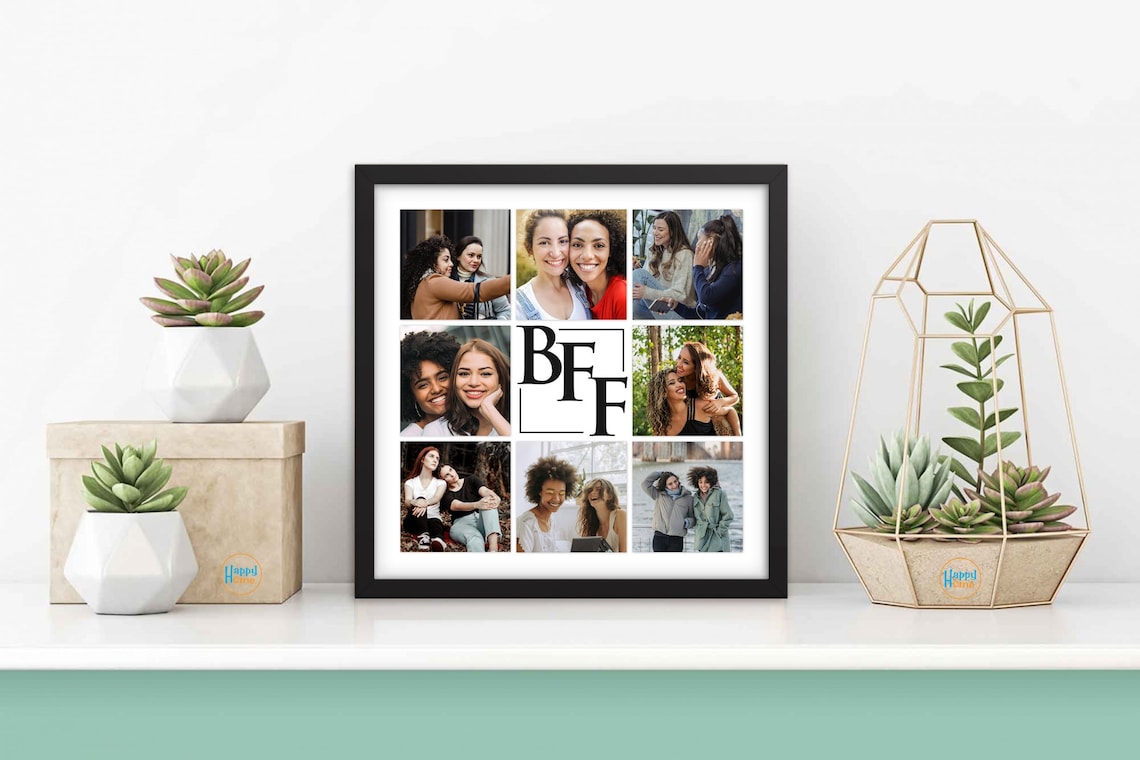 Personalized Bestie Collage Photo Poster Gift for Best Friends - Etsy