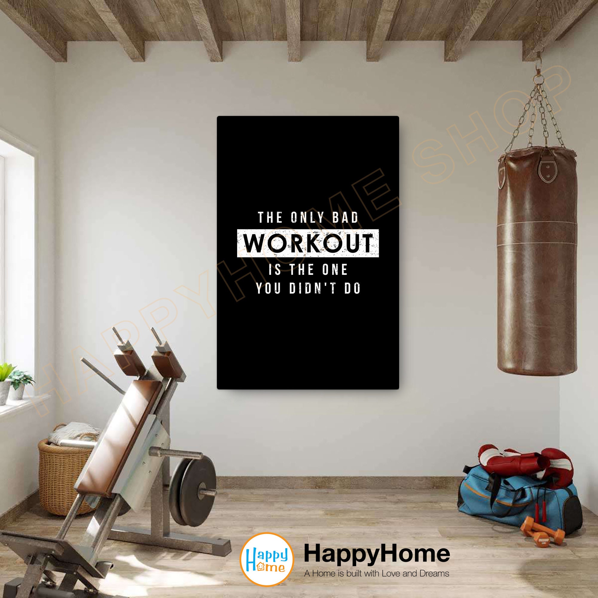 The Only Bad Workout is the One You Didn't Do Home Gym - Etsy