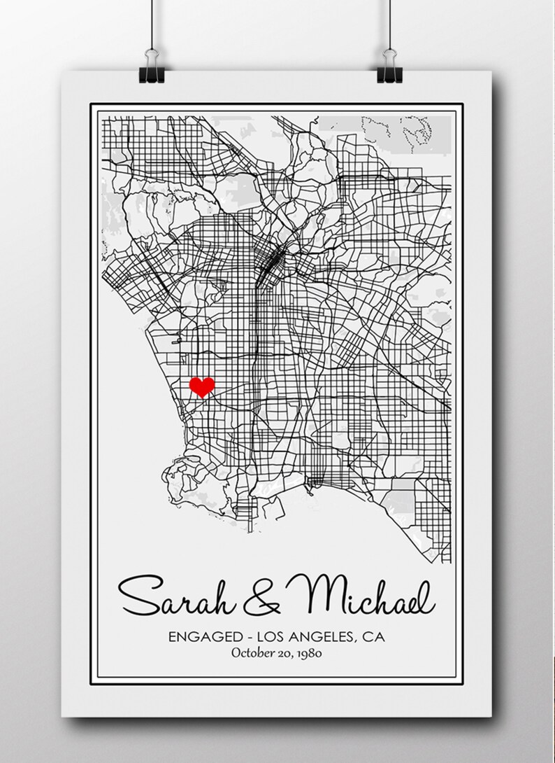 DIGITAL Printable Personalized Engagement Wall Art Custom - Etsy