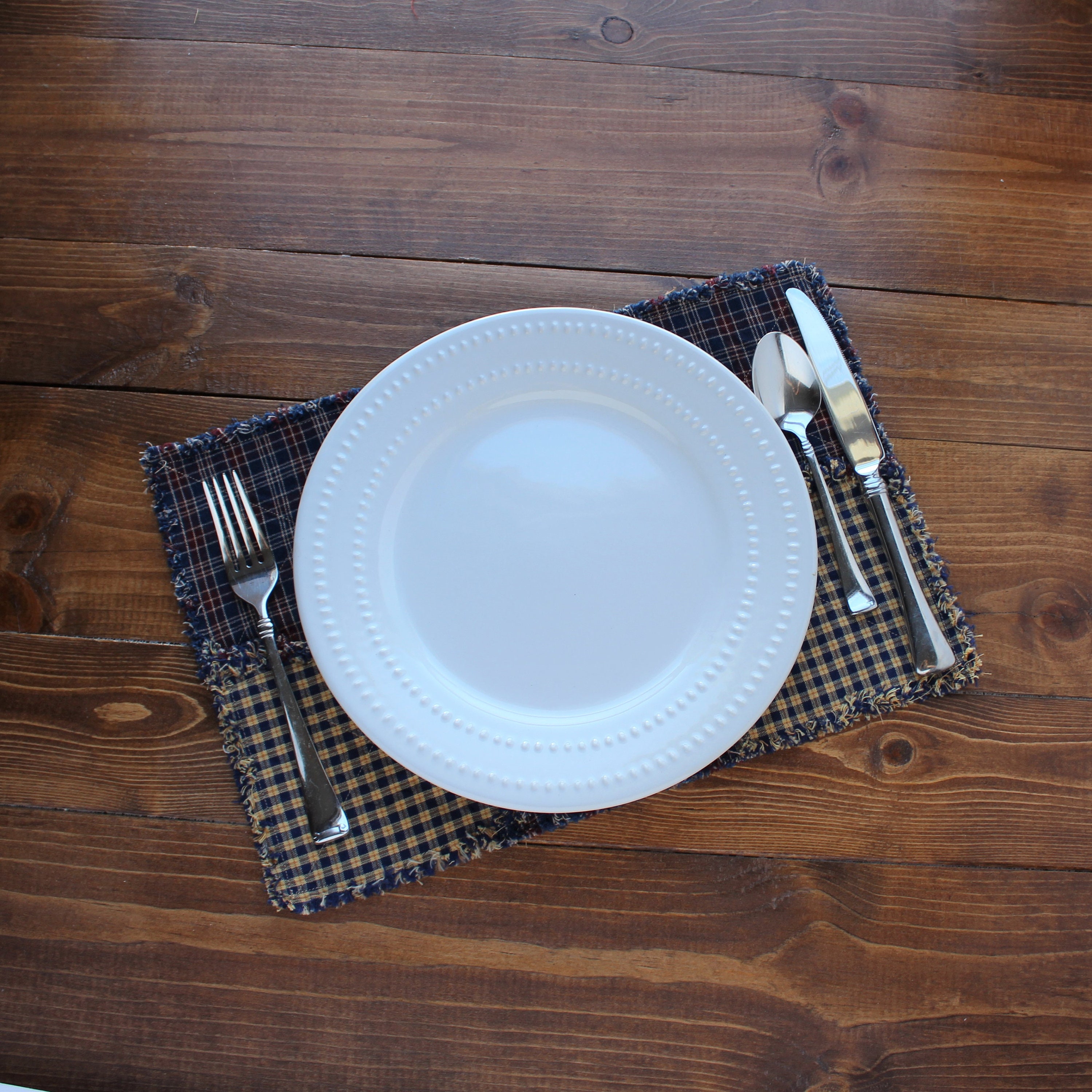 Primitive Rag Placemats, Candle Mat - Etsy