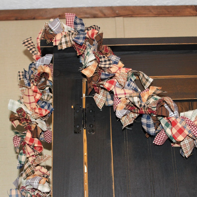 Primitive Rag Garland Valentine Garland Americana Garland | Etsy