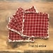 Primitive Rag Coasters, Set of 4, - Etsy