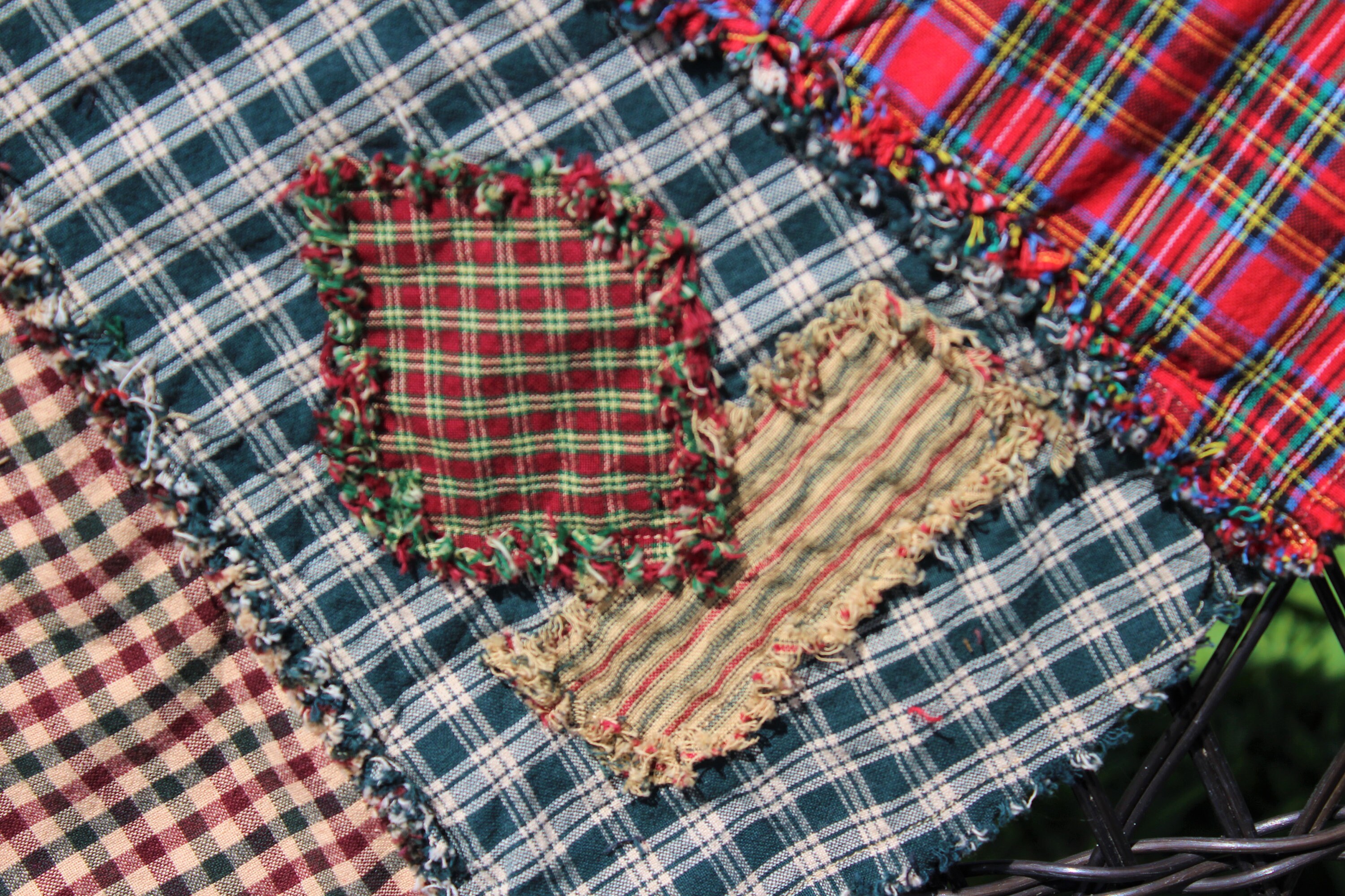 Primitive Christmas Tree Skirt Rag Tree Skirt - Etsy