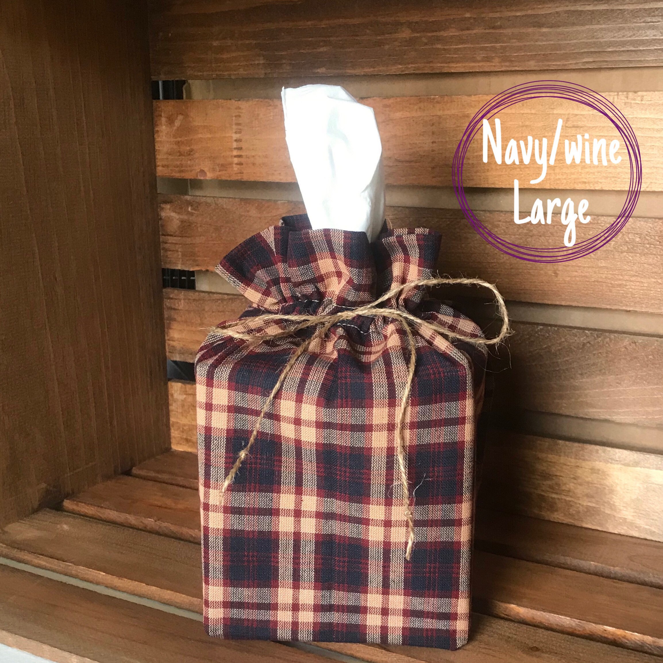 Primitive Tissue Box Cover Farmhouse Tissue Box Cover - Etsy