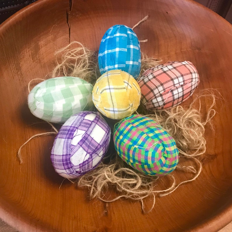 Primitive Rag Easter Egg Bowl Filler Farmhouse Easter Eggs - Etsy
