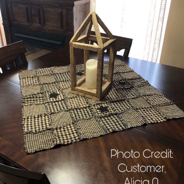 Square Table Topper - Etsy