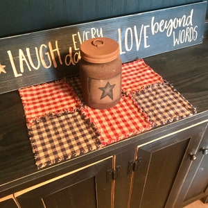 Primitive Rag Placemats, Candle Mat - Etsy