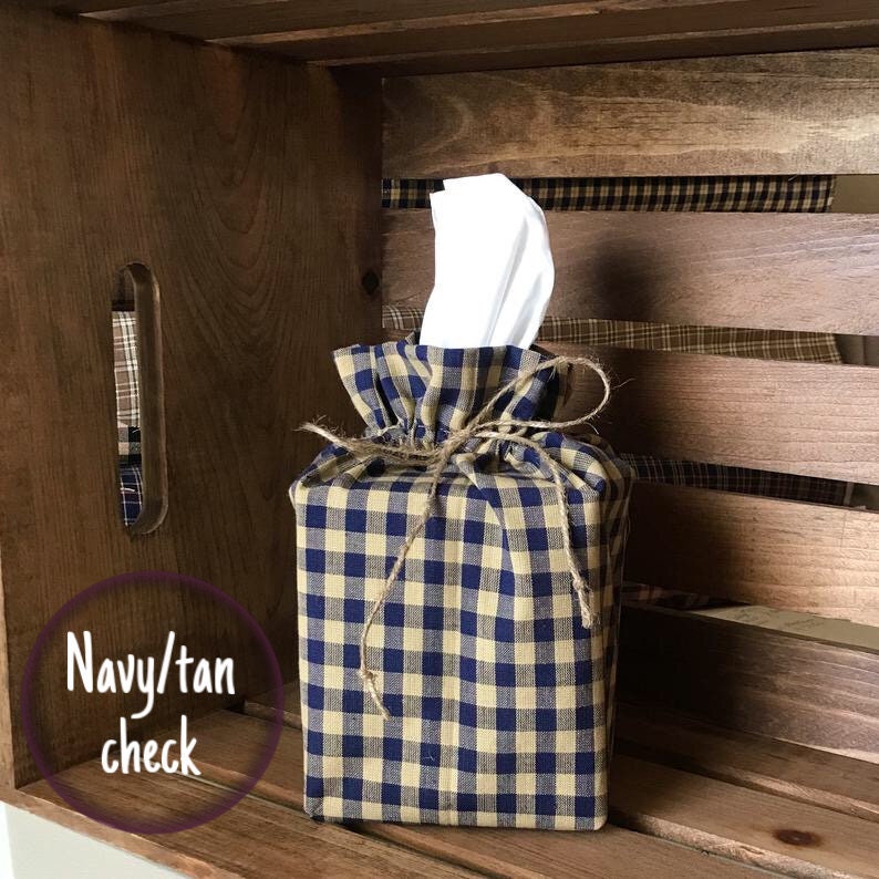 Primitive Tissue Box Cover Farmhouse Tissue Box Cover - Etsy