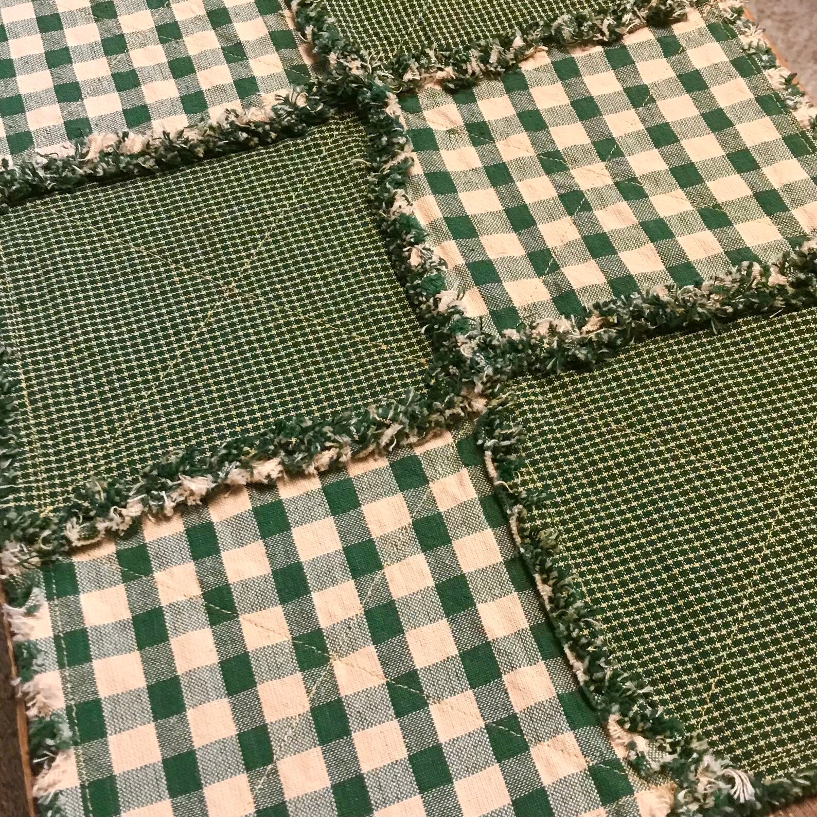 Primitive Rag Placemats Candle Mat - Etsy