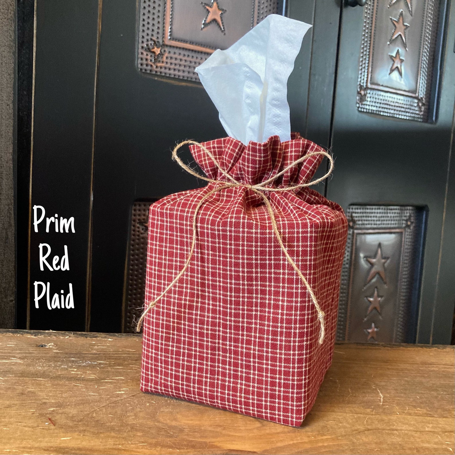 Primitive Tissue Box Cover Farmhouse Tissue Box Cover - Etsy