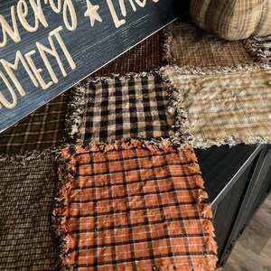 Primitive Fall Rag Table Runner, Diamond Pattern - Etsy