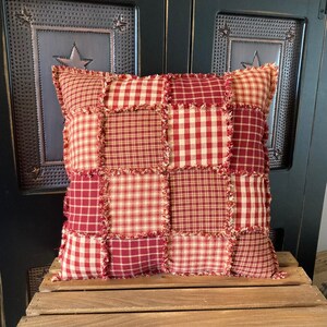 Primitive Rag Throw Pillows, Choose Colors - Etsy