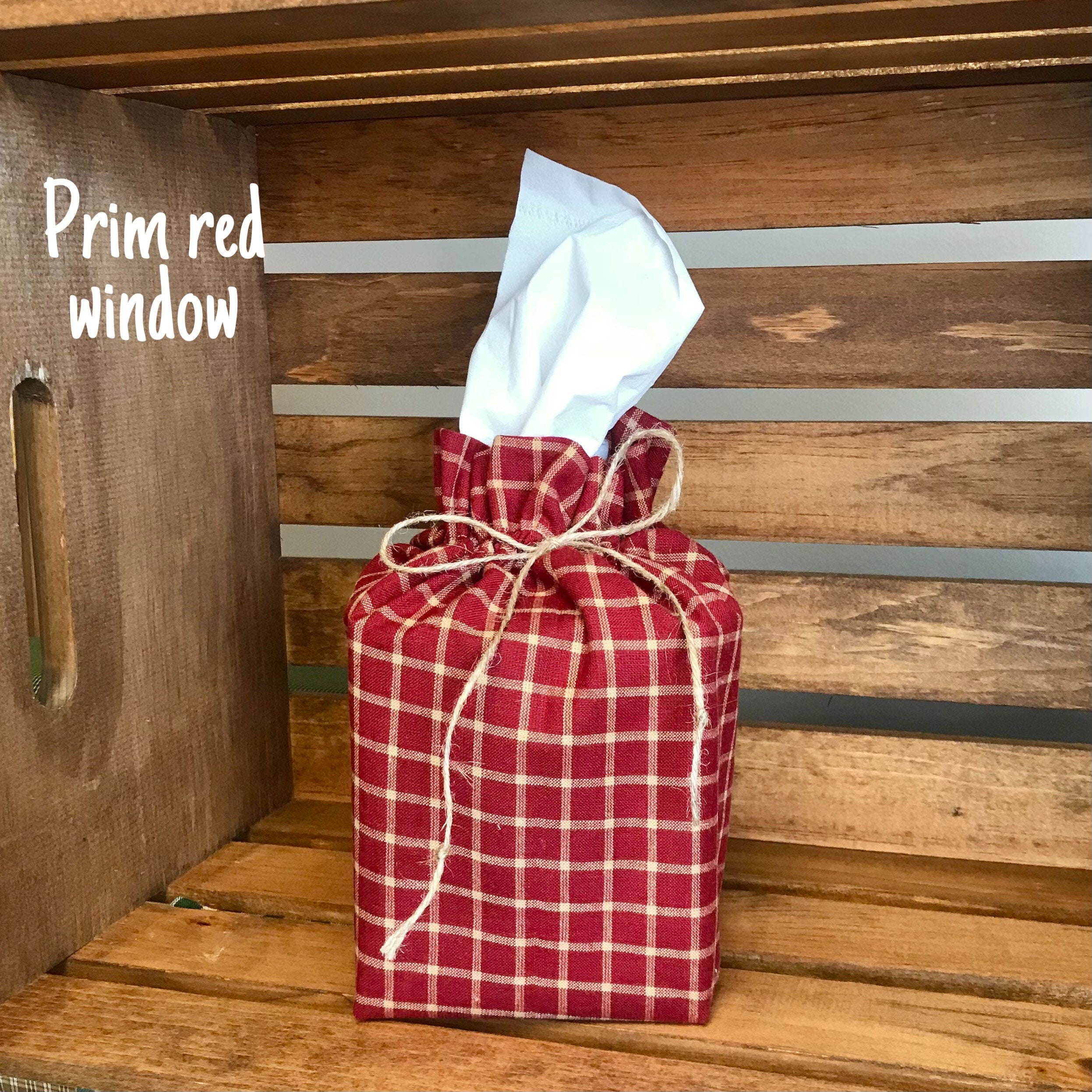 Primitive Tissue Box Cover Farmhouse Tissue Box Cover - Etsy