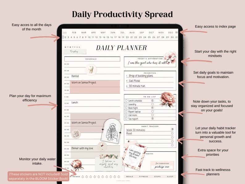 Glow up Life Planner | Manifestation Planner | Goodnotes Planner | iPad ...