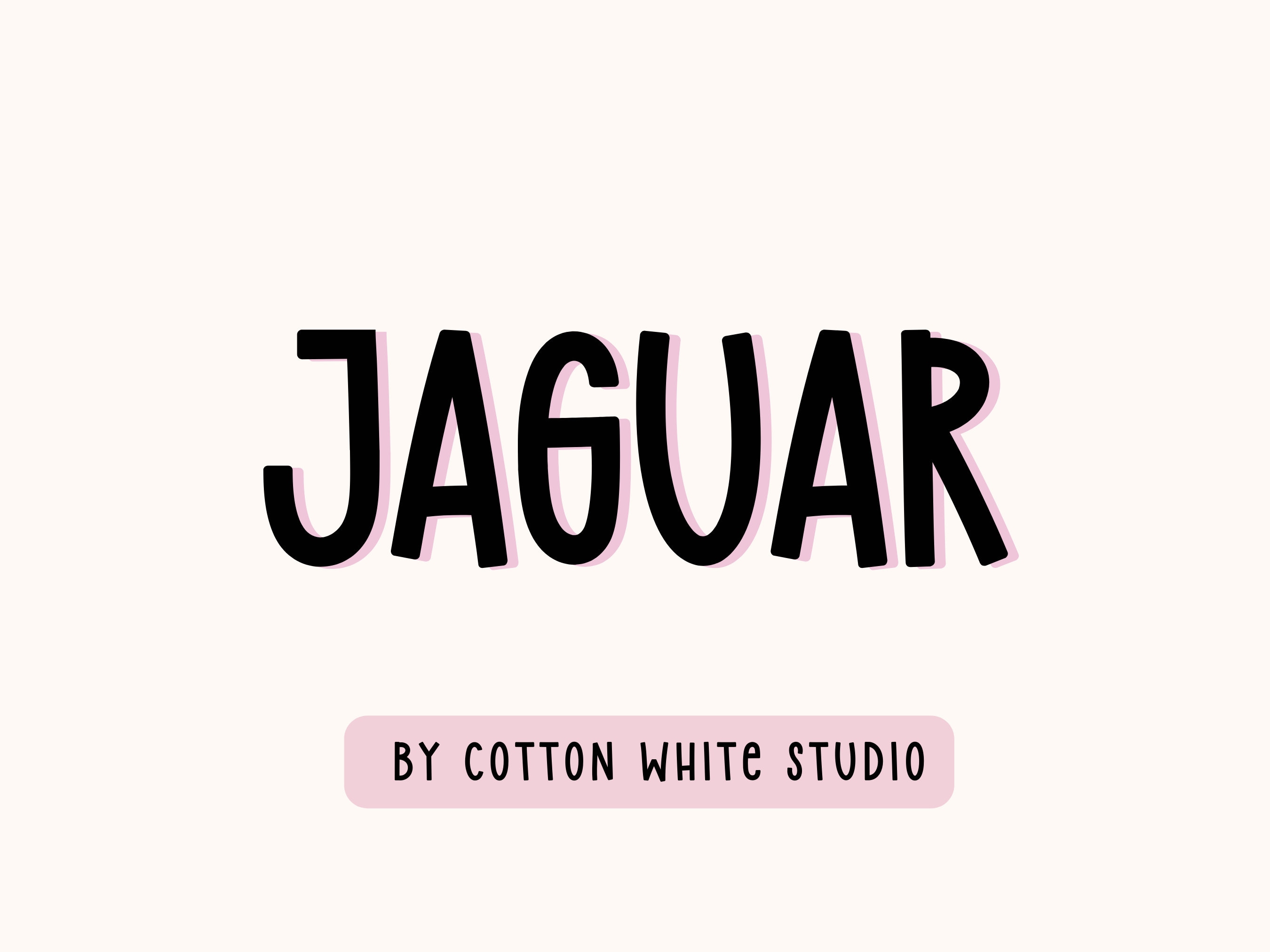 Jaguar Cute Font | Fun & Quirky Handwritten Font - TTF / OTF | Playful ...
