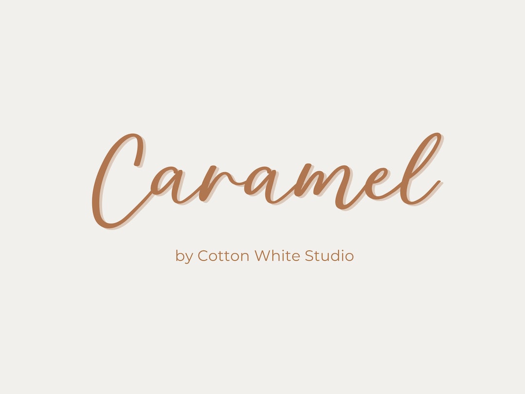 Caramel Handwritten Font, Calligraphy Font, Signature Font, Logo Font ...