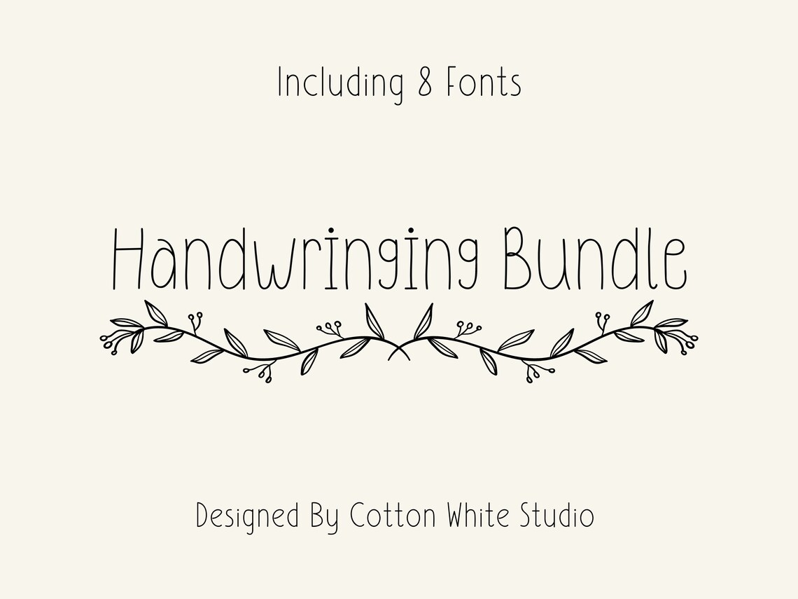 Handwritten Font Bundle Procreate Fonts goodnotes Fonts - Etsy