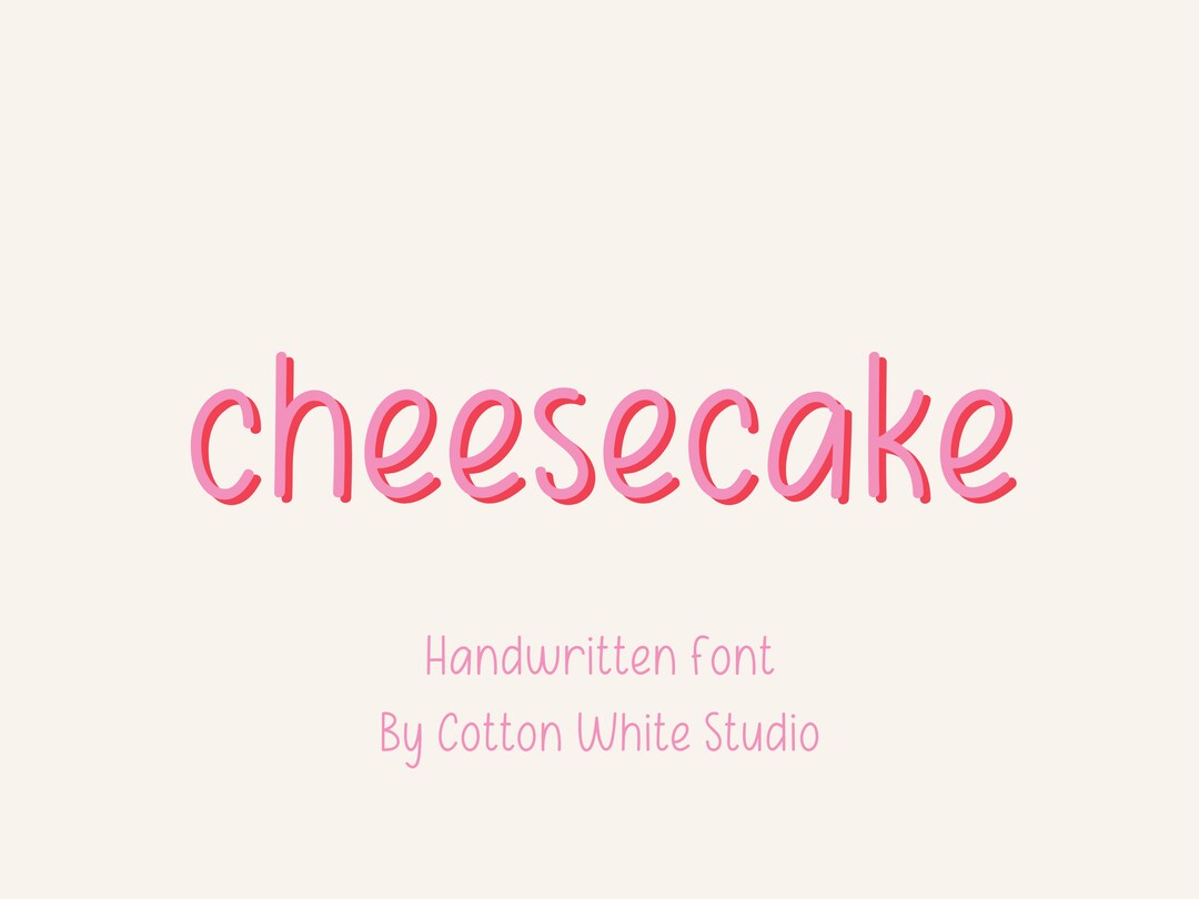 Cheesecake Notes handwritten Font, Procreate Fonts, Goodnotes Fonts ...