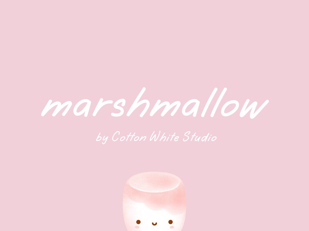 Marshmallow Font, Goodnotes Fonts, Note Fonts, Note Taking Fonts ...