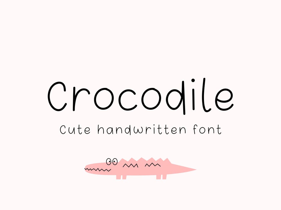 Crocodile Handwritten Font | Digital Notes | goodnotes Fonts | Planner ...