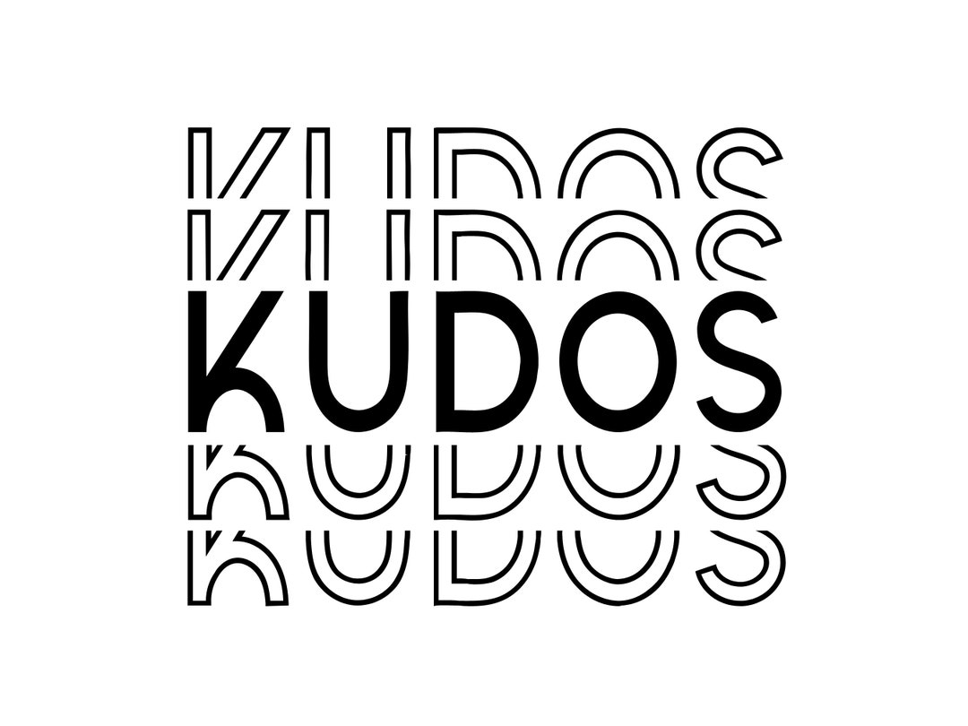Kudos Stacked Font | Layered Fonts | Craft Font | Procreate | T-shirt ...