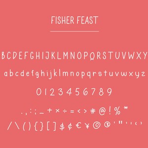 Fisher Feast Fun & Quirky Handwritten Font TTF / OTF Playful Font ...