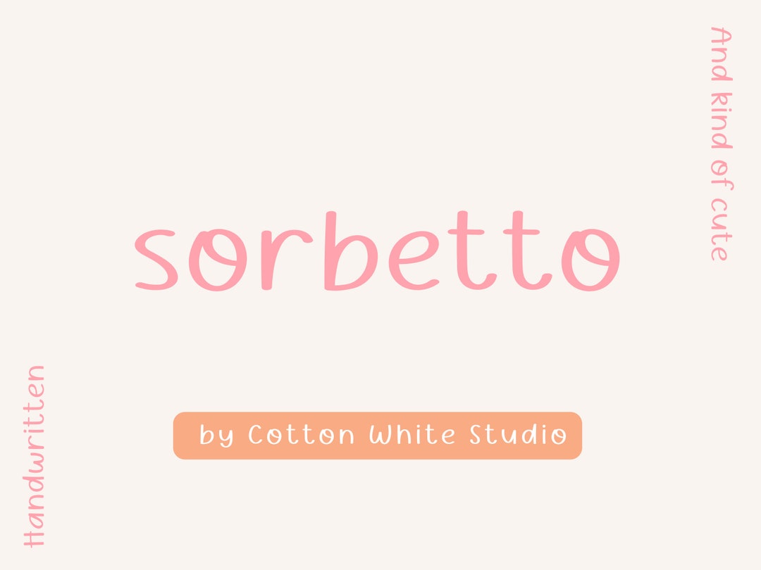 Sorbetto Handwritten Font Procreate Fonts goodnotes Fonts Planner Fonts ...