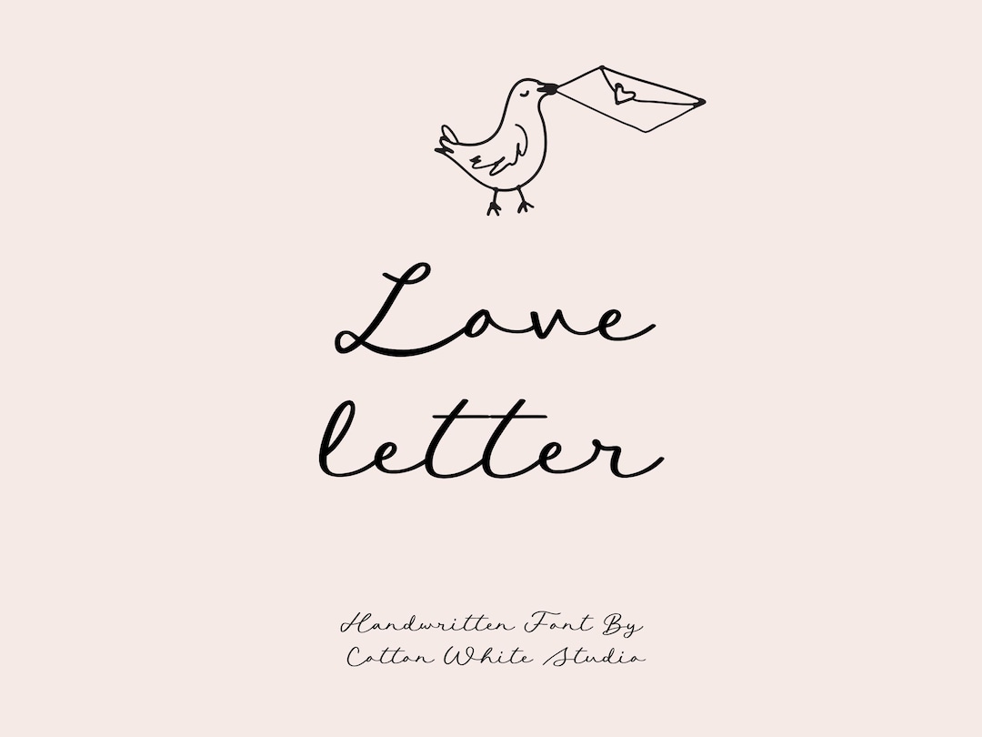 Love Letter Handwritten Font | Wedding Font | modern Fonts | Cursive ...