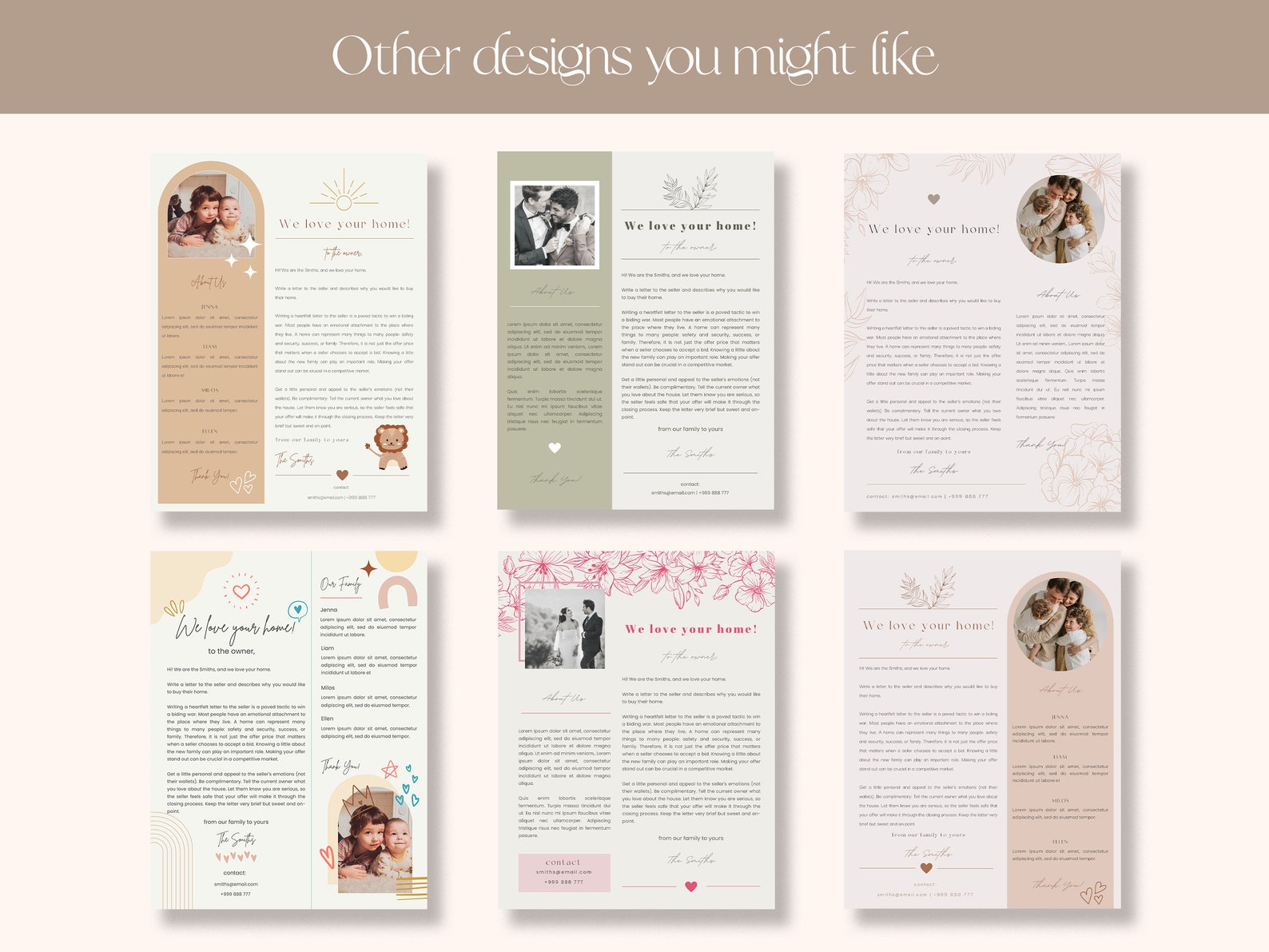 Home Buying Offer Letter Template Canva Home Offer Letter Canva Buyers ...